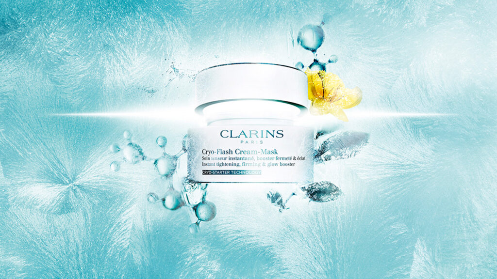 La mascarilla Cryo-Flash de Clarins enfría y rejuvenece el rostro
