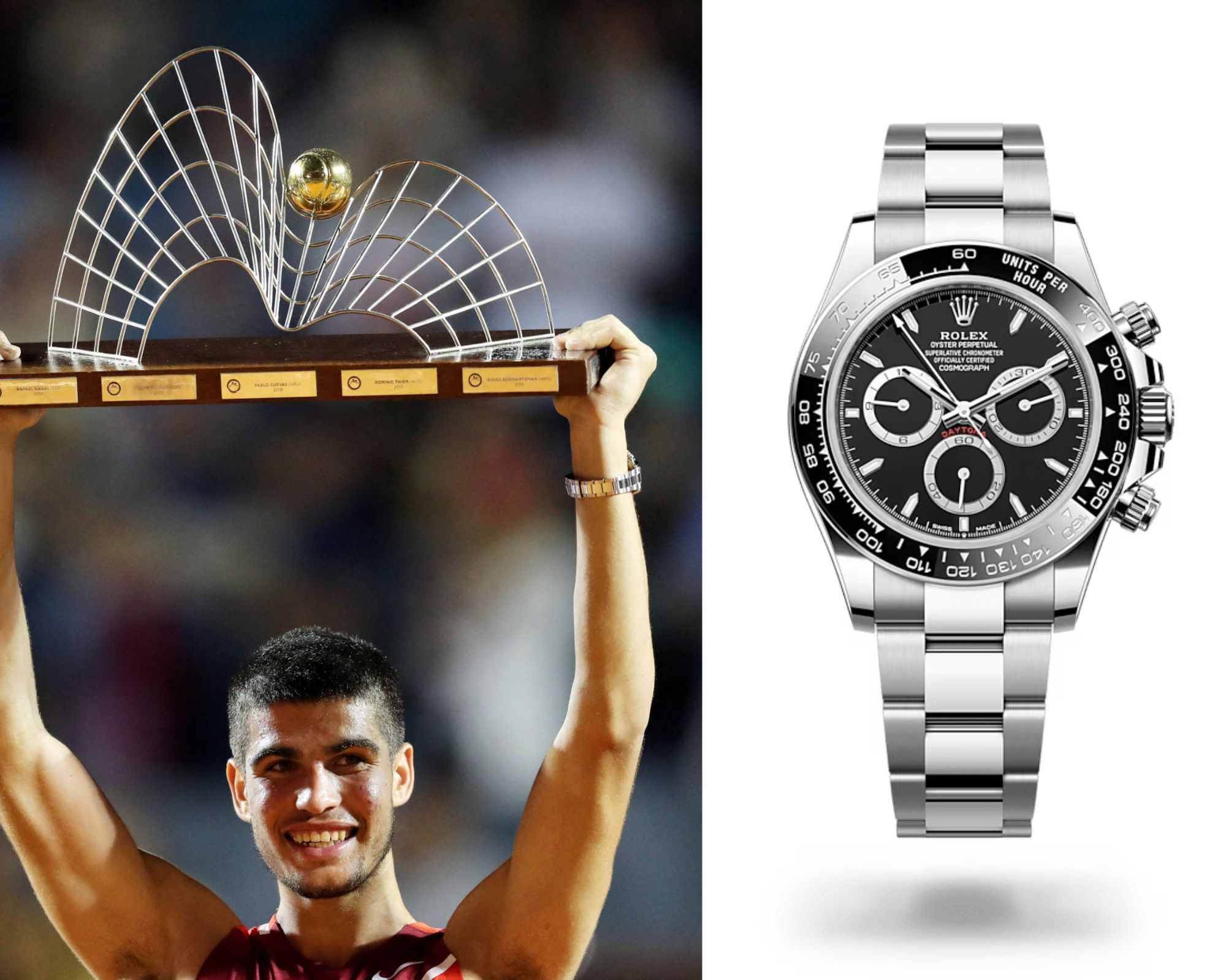 Estos son todos los relojes que Carlos Alcaraz lleva en su muñeca