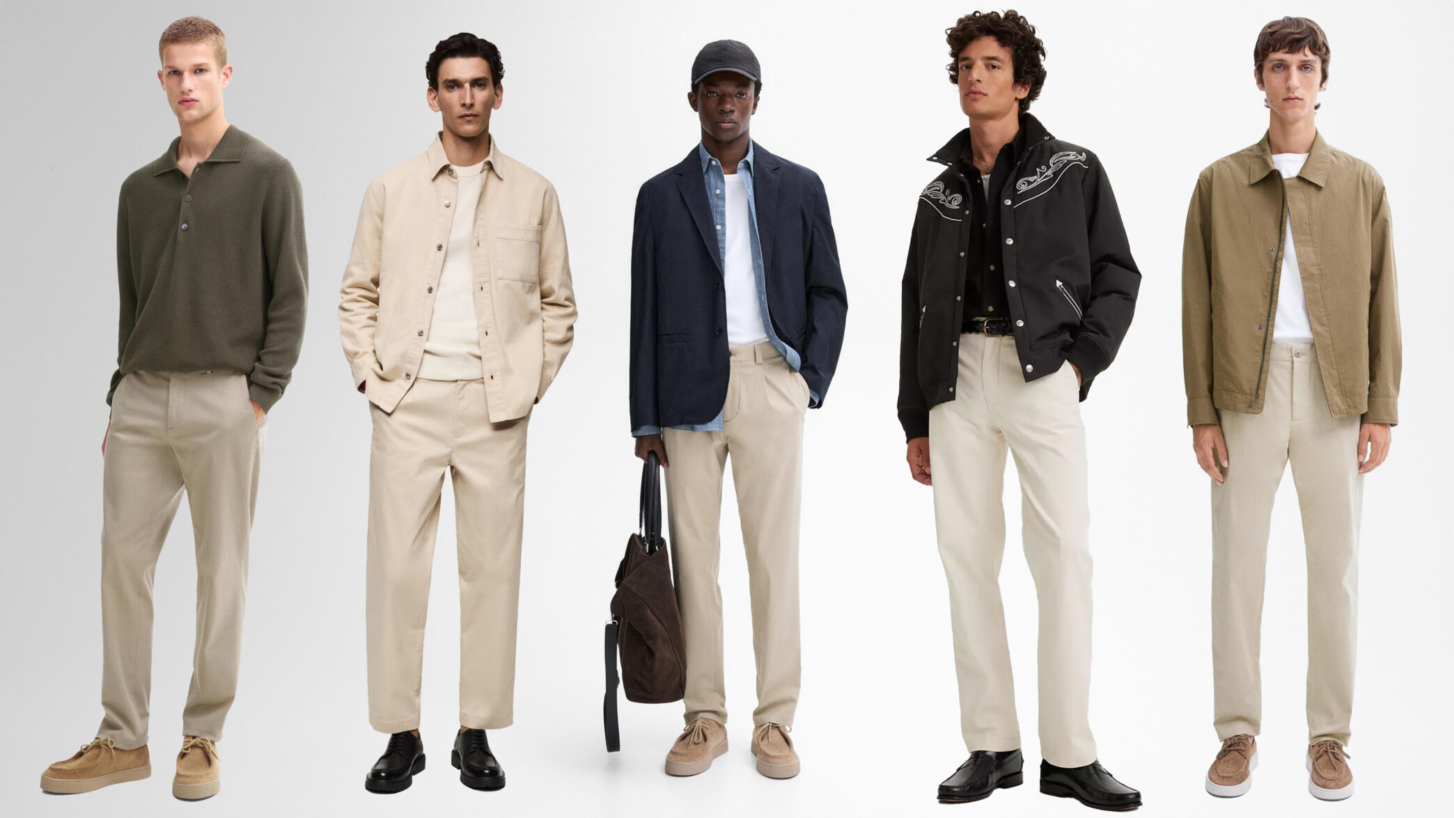 Cómo combinar el pantalón beige de hombre sin ir soso – Rísbel Magazine