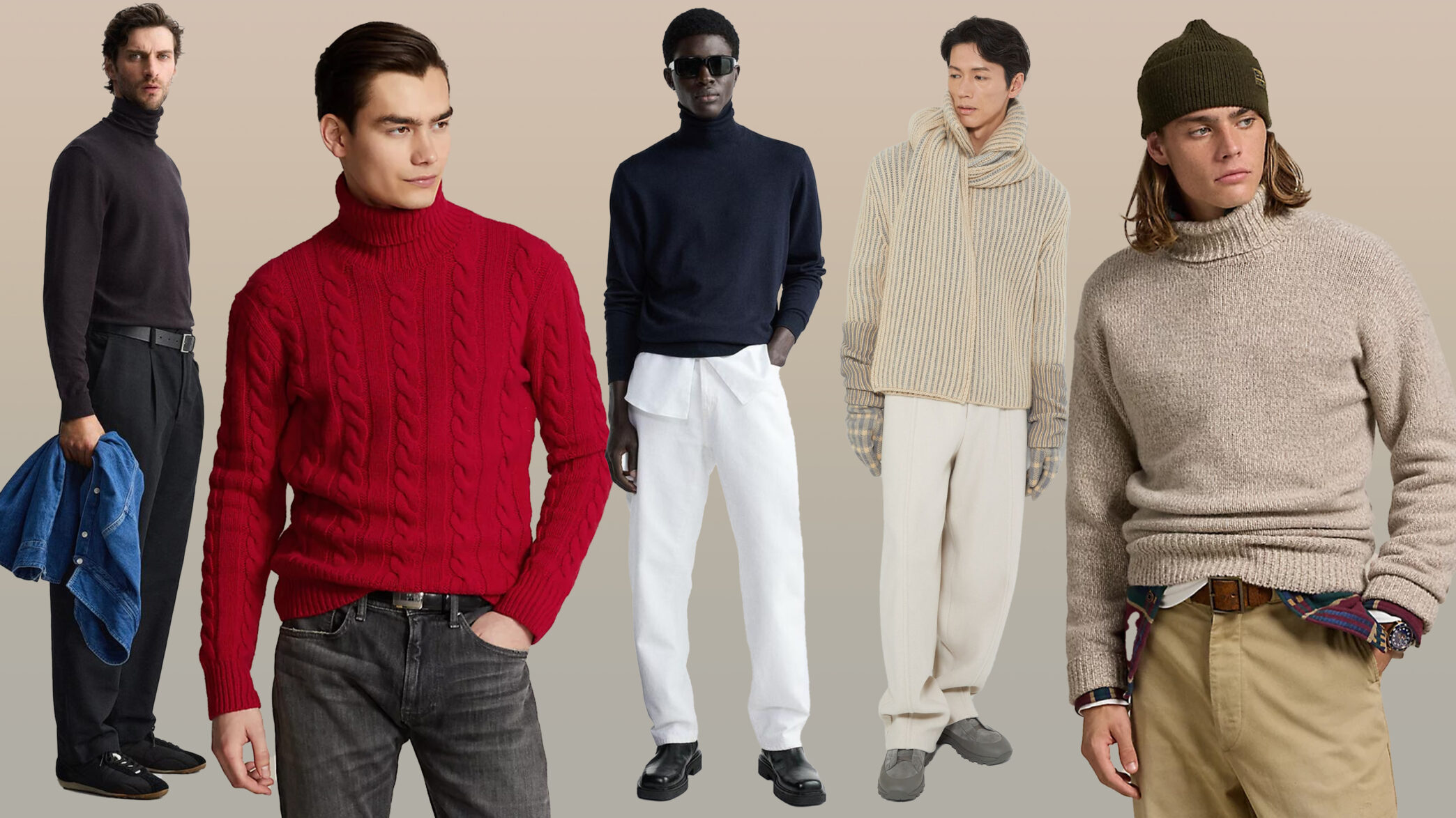 Cómo llevar cuello alto: 10 looks para hombres modernos – Rísbel Magazine