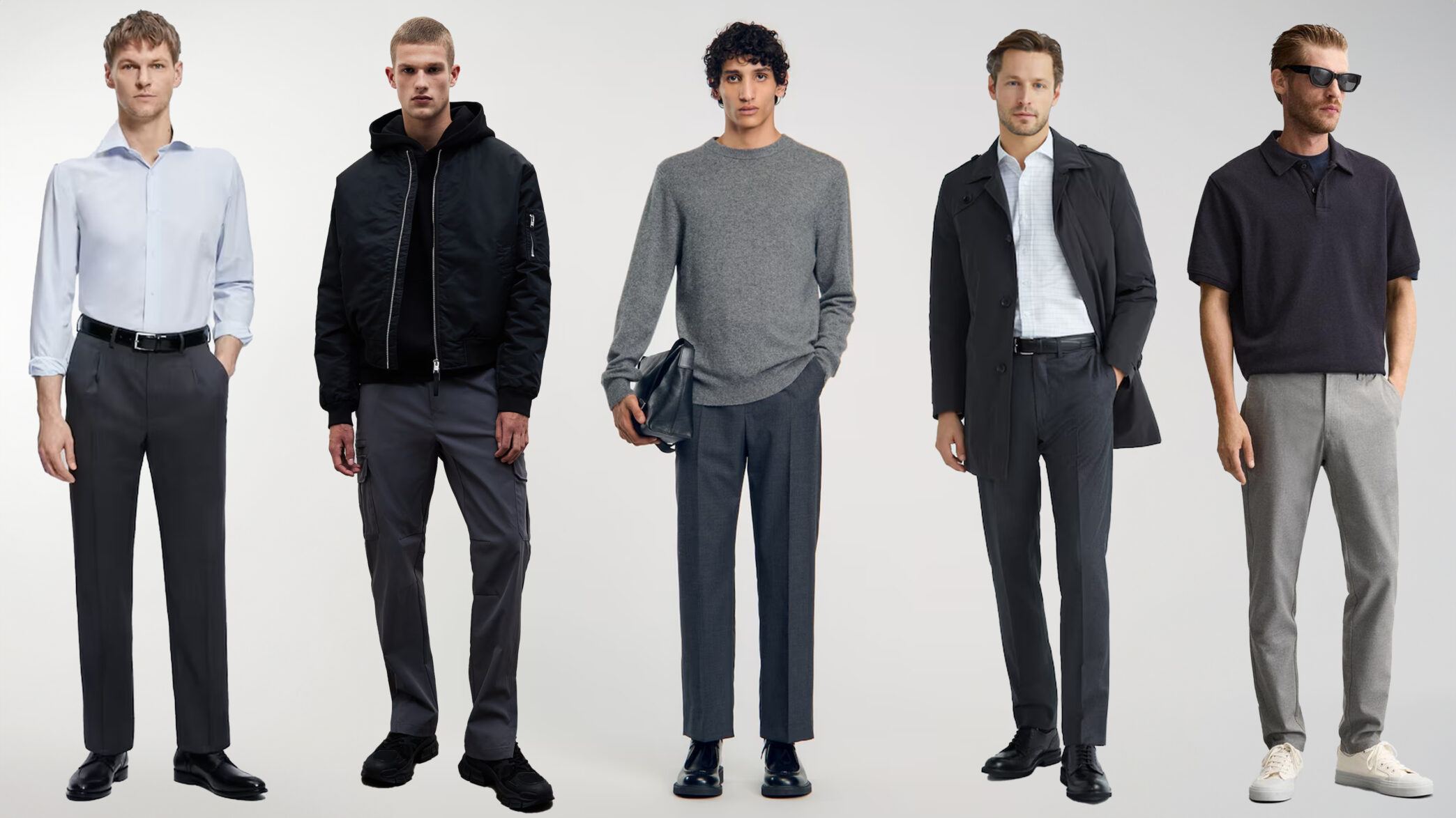 Cómo combinar el pantalón gris: guía de estilo para hombre – Rísbel ...