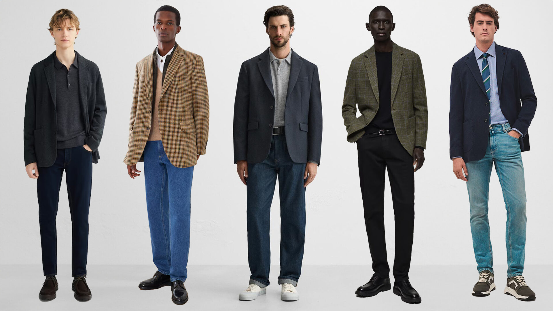 Cómo combinar americana con vaqueros en looks de hombre – Rísbel Magazine