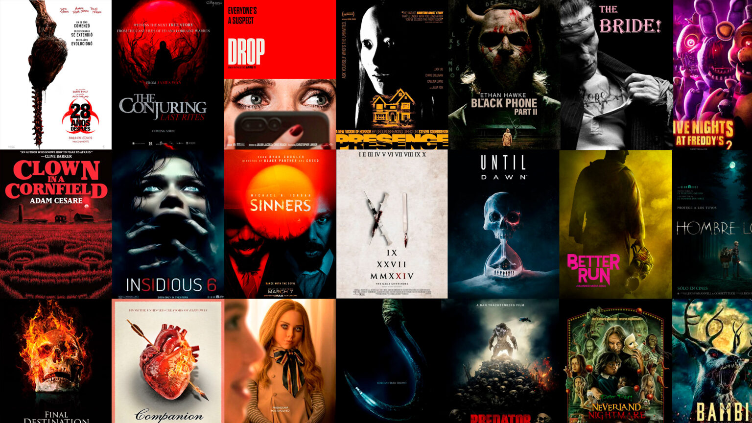 46 películas de cine de terror que se estrenan en 2025 – Rísbel Magazine